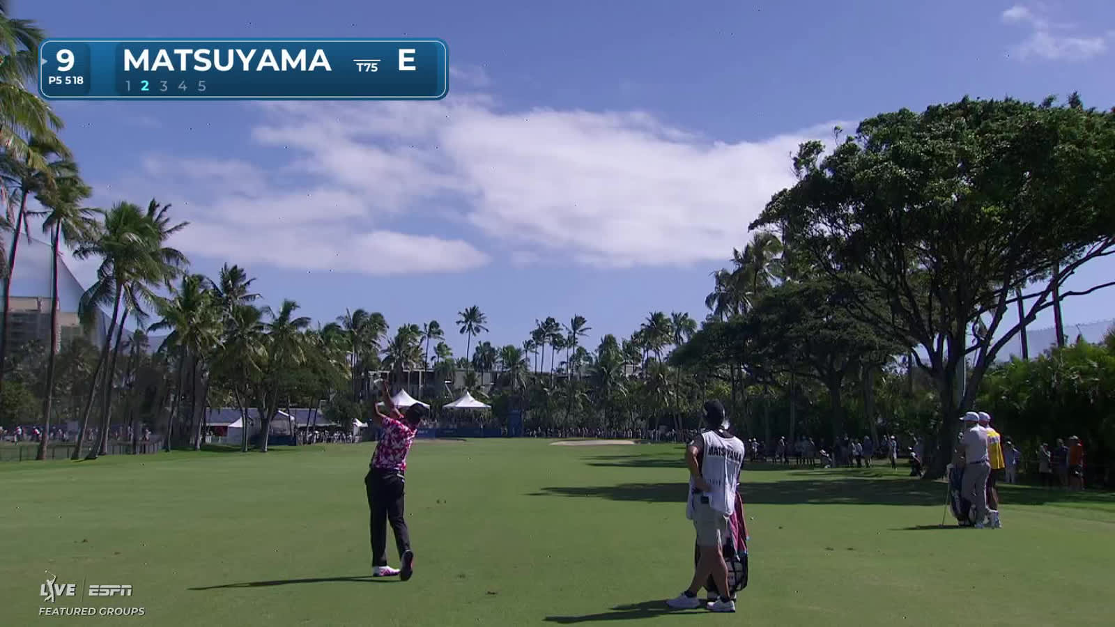 Hideki Matsuyama | Round 2 | 9th hole | Shot 2 | 2026 Sony Open