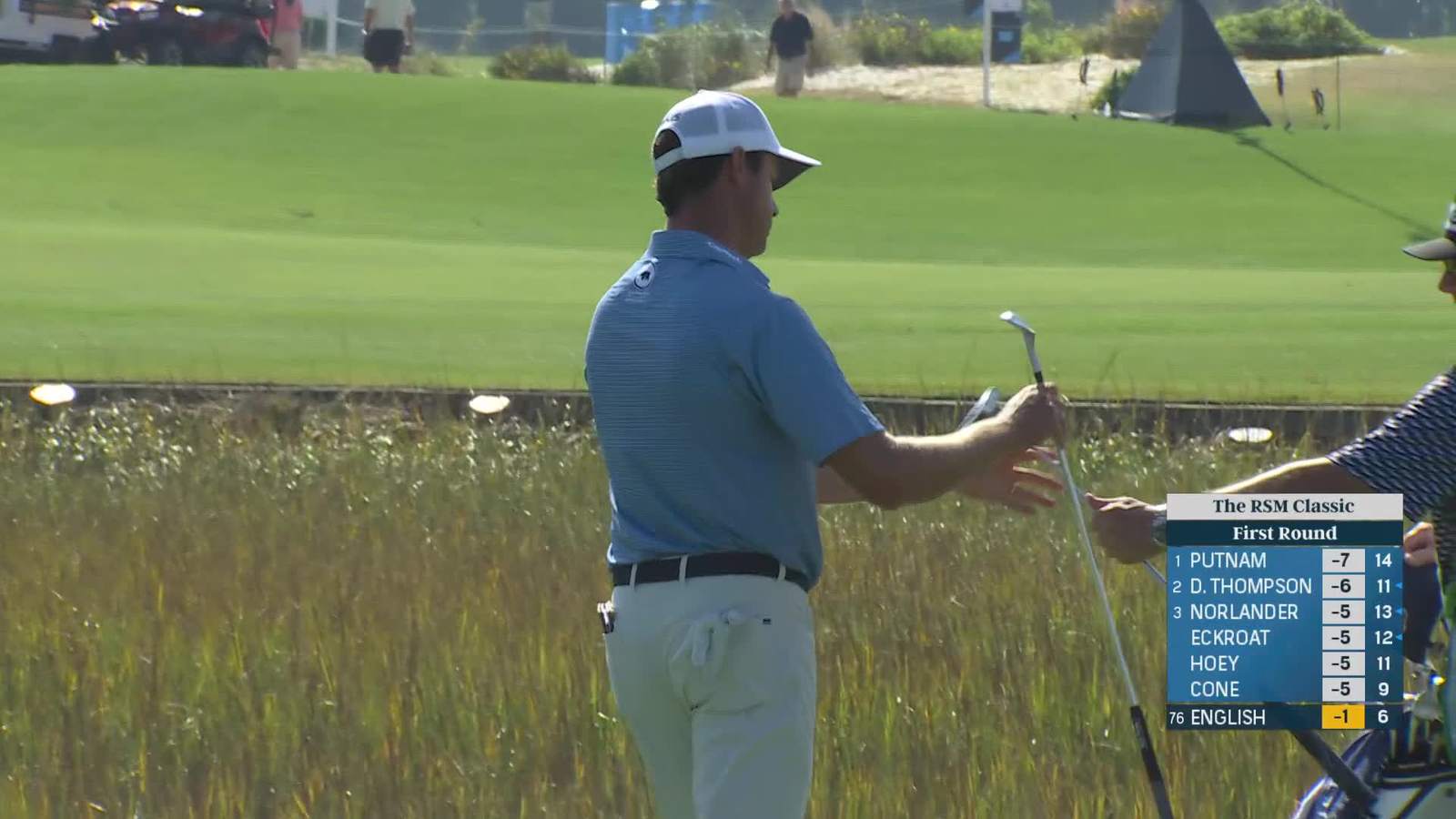 Harris English | Round 1 | 7th hole | Shot 4 | 2025 The RSM Classic