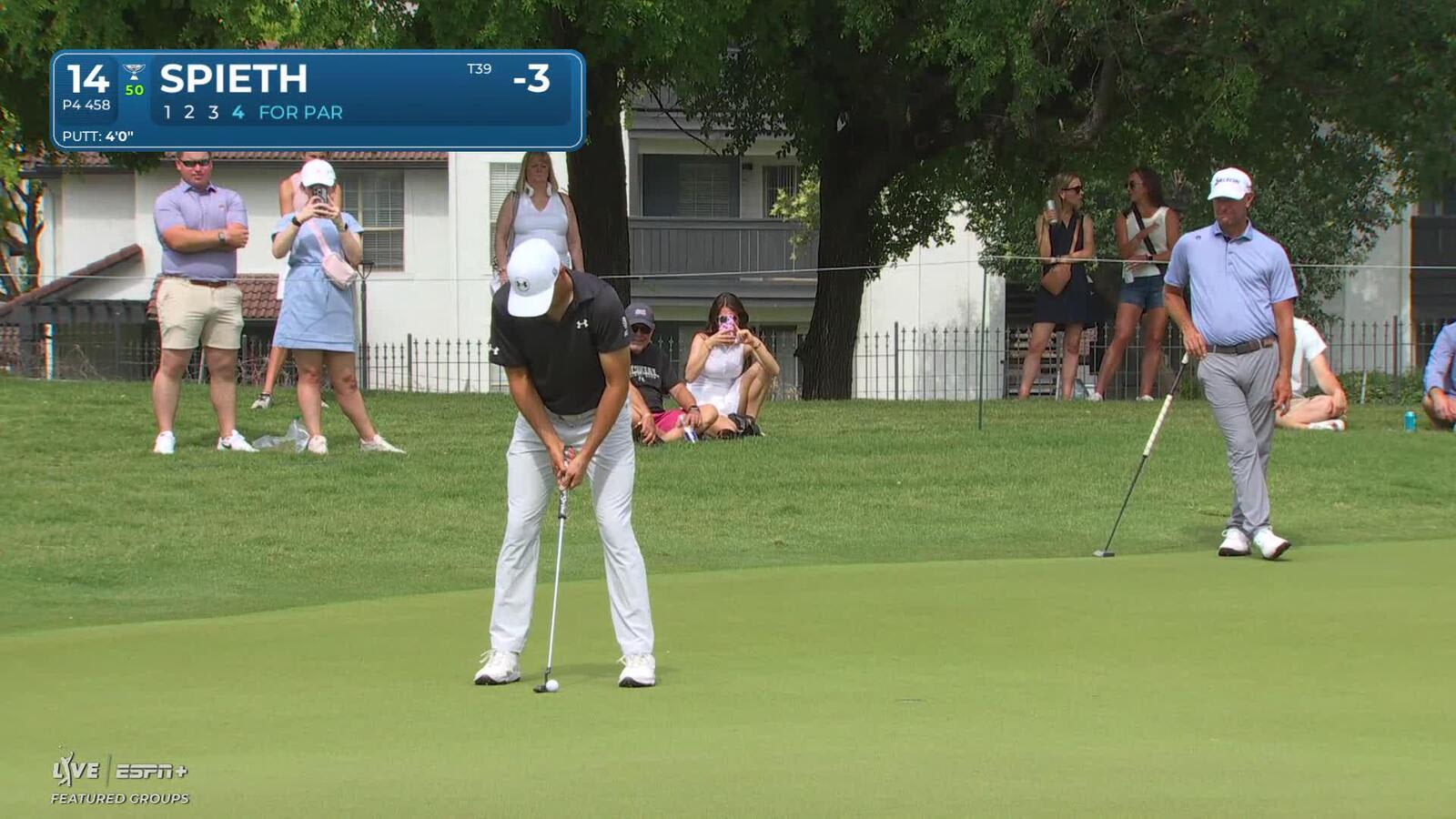 Jordan Spieth | Round 3 | 14th hole | Shot 4 | 2025 Charles Schwab