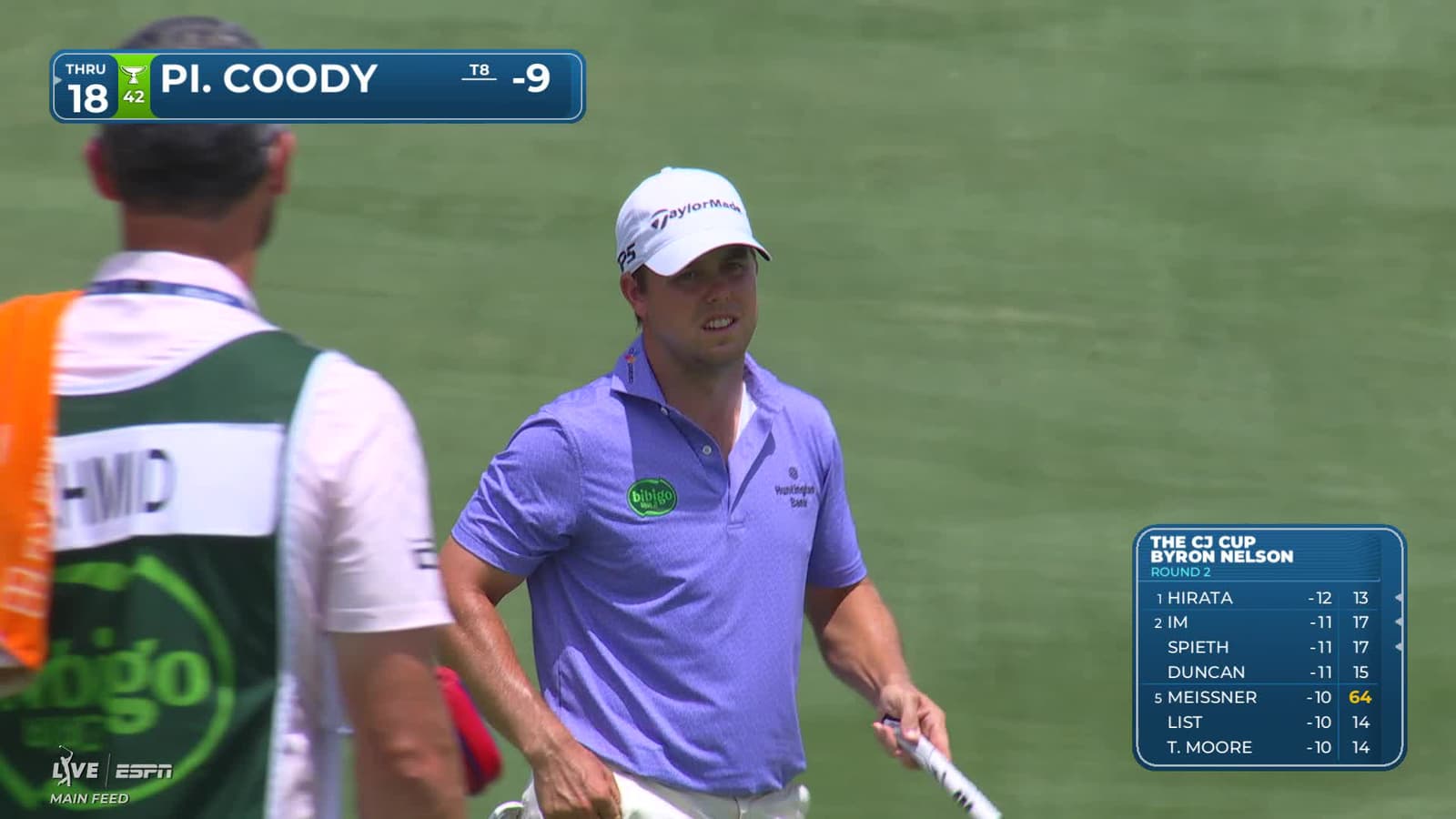 Pierceson Coody | Round 2 | 9th hole | Shot 5 | 2026 THE CJ CUP
