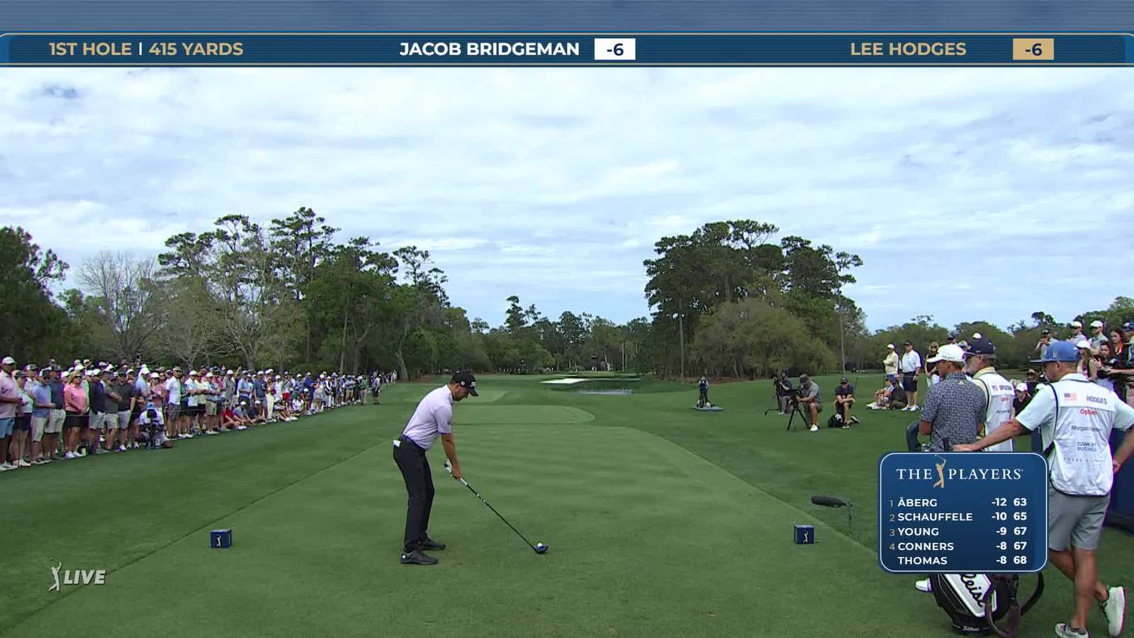 Lee Hodges | Round 3 | 1st hole | Shot 1 | 2026 THE PLAYERS