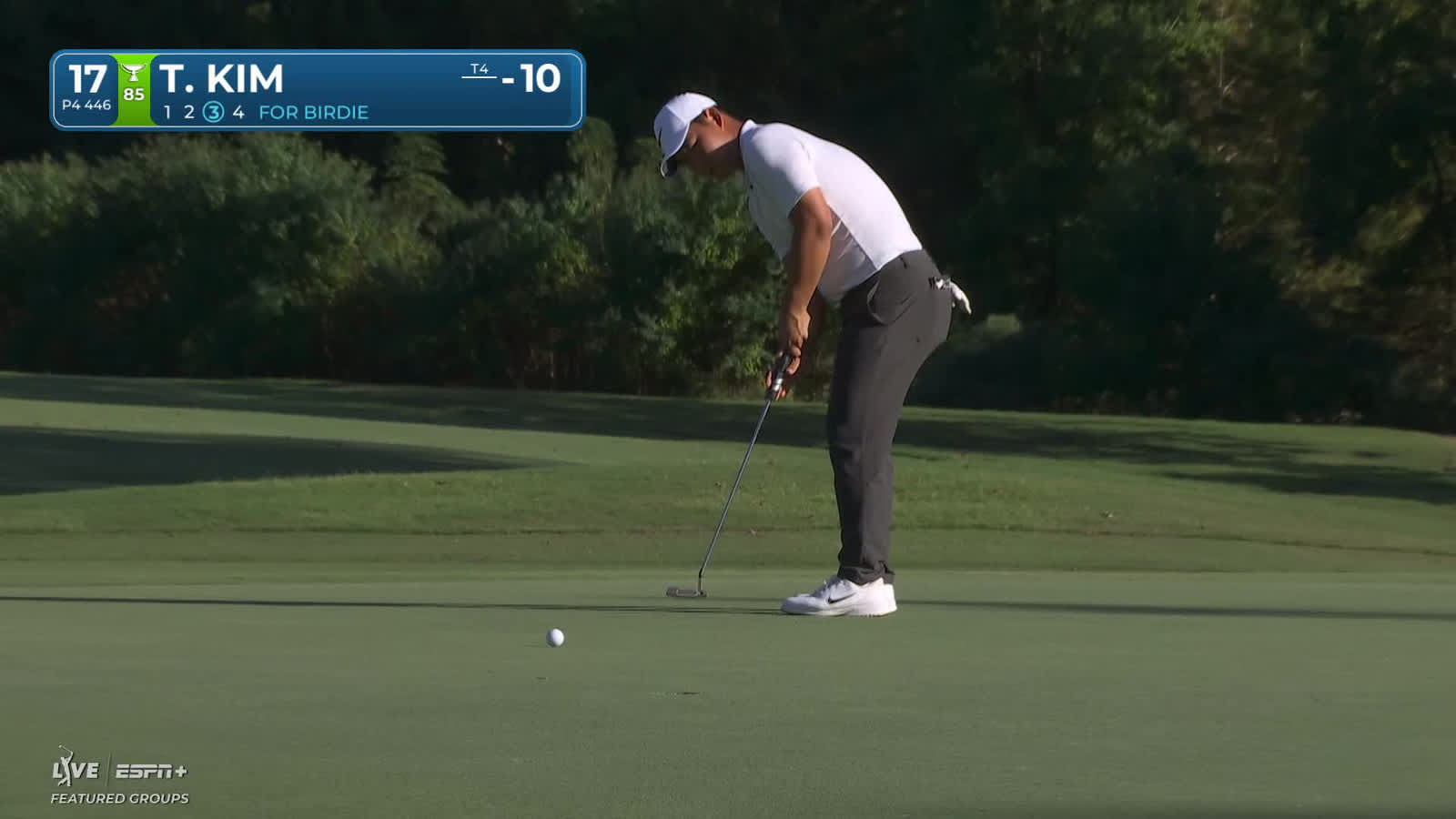 Tom Kim | Round 2 | 17th hole | Shot 4 | 2025 Sanderson Farms