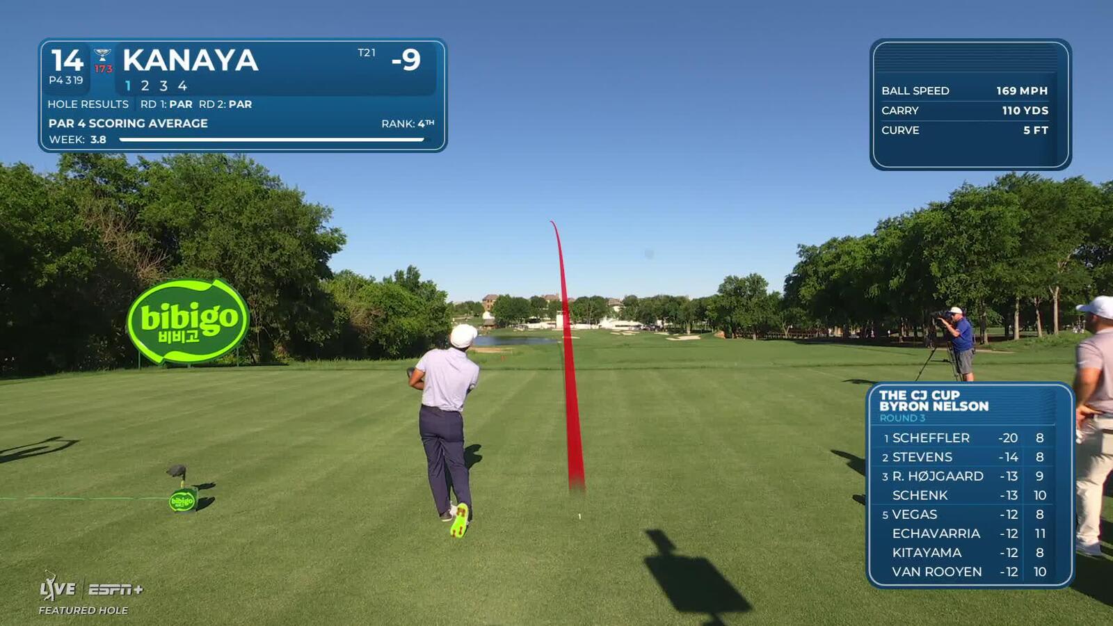 Takumi Kanaya | Round 3 | 14th hole | Shot 1 | 2025 THE CJ CUP