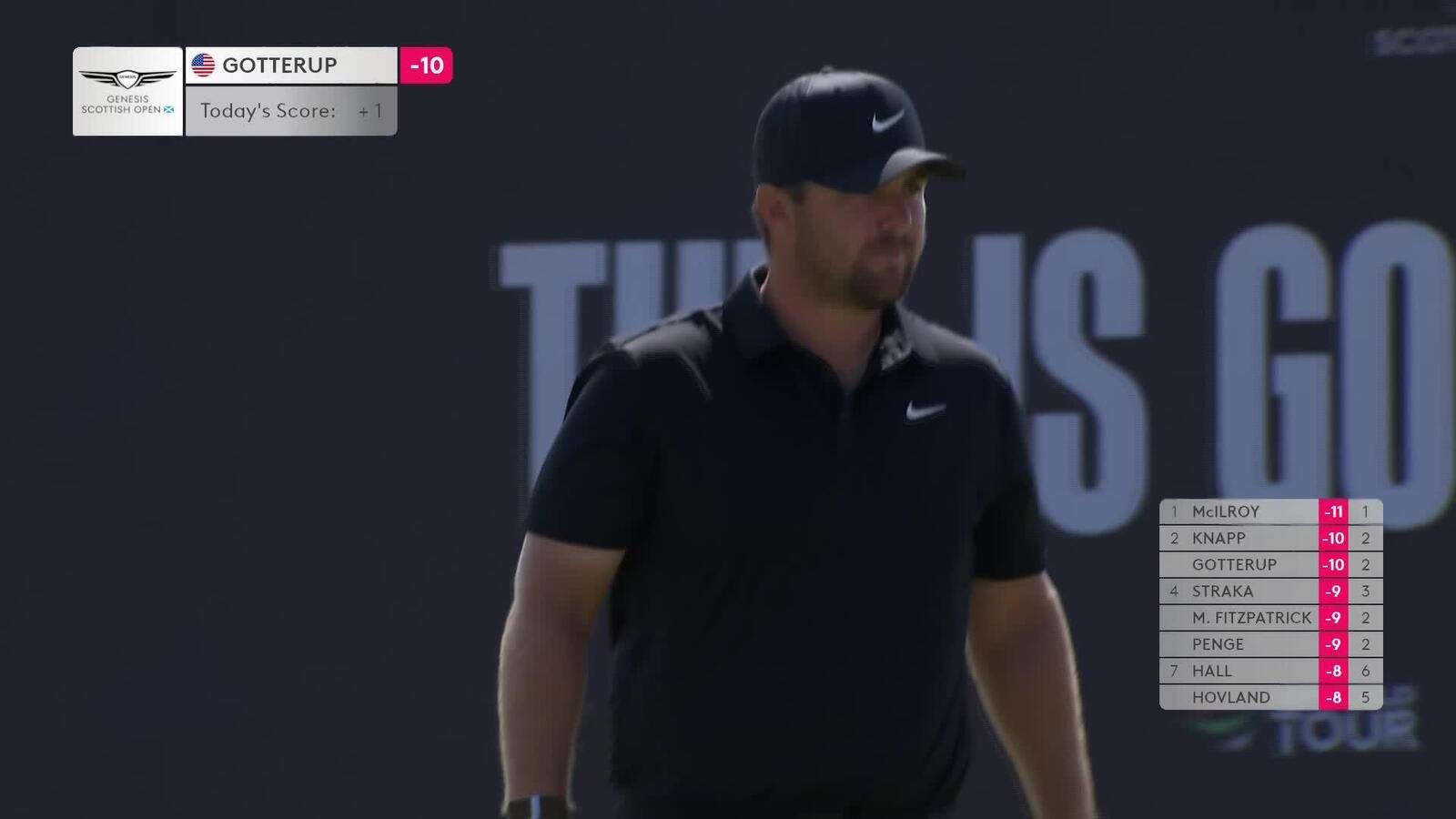 Chris Gotterup | Round 4 | 2nd hole | Shot 4 | 2025 Genesis Scottish Open