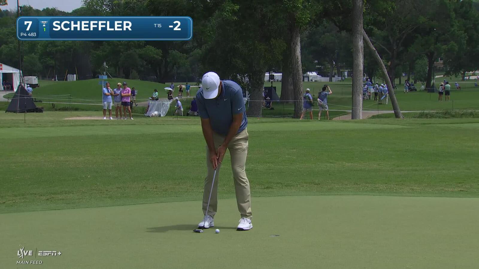 Scottie Scheffler | Round 1 | 7th hole | Shot 4 | 2025 Charles Schwab