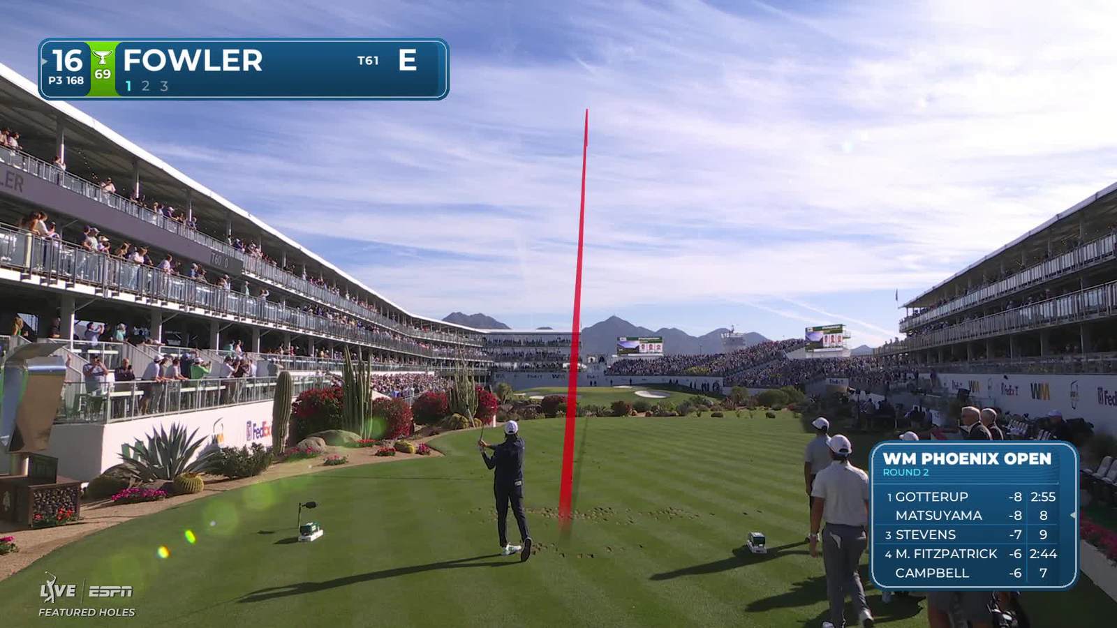 Rickie Fowler | Round 2 | 16th hole | Shot 1 | 2026 WM Phoenix Open
