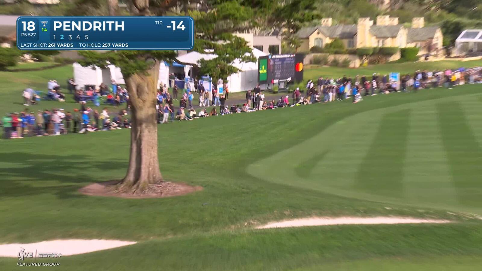 Taylor Pendrith | Round 4 | 18th hole | Shot 2 | 2025 AT&T Pebble Beach