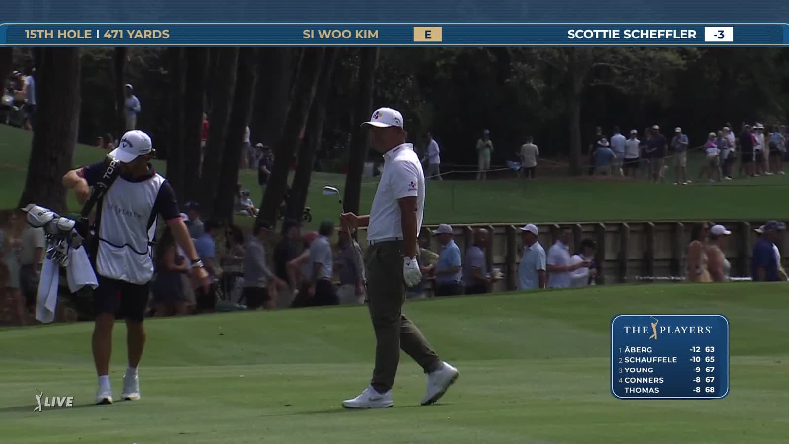 Si Woo Kim | Round 3 | 15th hole | Shot 2 | 2026 THE PLAYERS