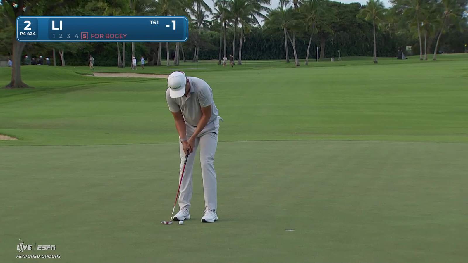 Haotong Li | Round 3 | 2nd hole | Shot 5 | 2026 Sony Open