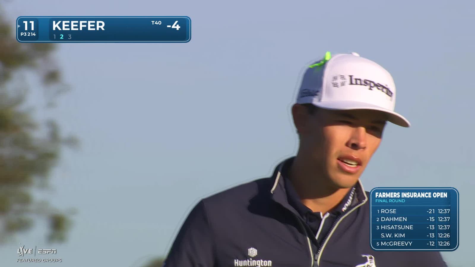 John Keefer | Round 4 | 11th hole | Shot 3 | 2026 Farmers