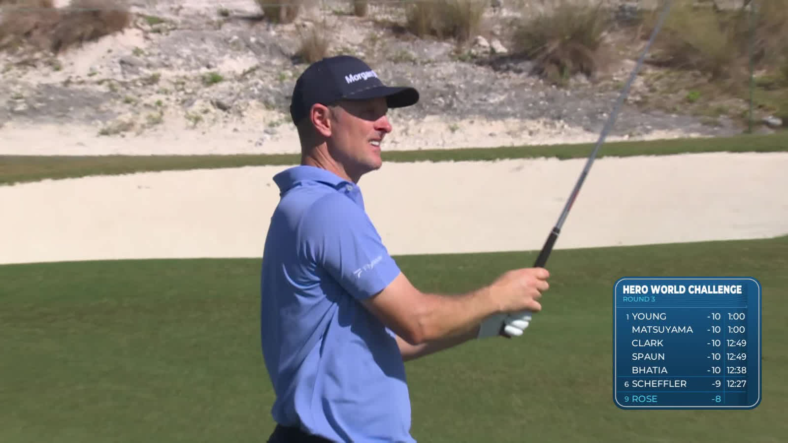 Justin Rose | Round 3 | 1st hole | Shot 2 | 2025 Hero World Challenge