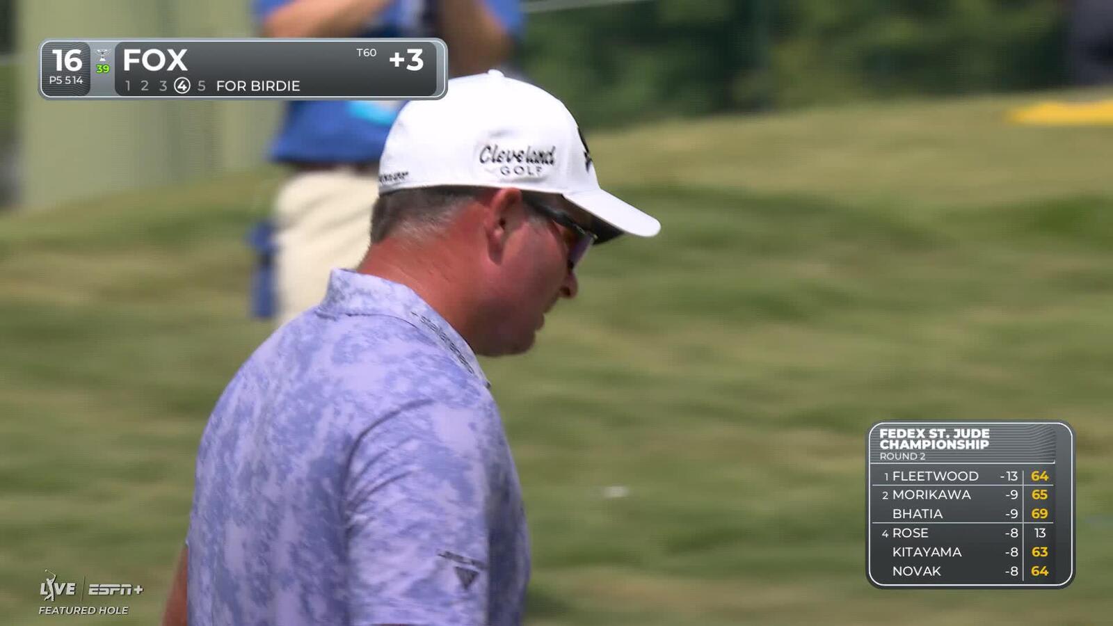 Ryan Fox | Round 2 | 16th hole | Shot 4 | 2025 FedEx St. Jude