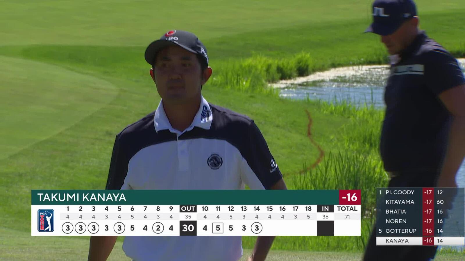 Takumi Kanaya | Round 3 | 14th hole | Shot 3 | 2025 3M Open