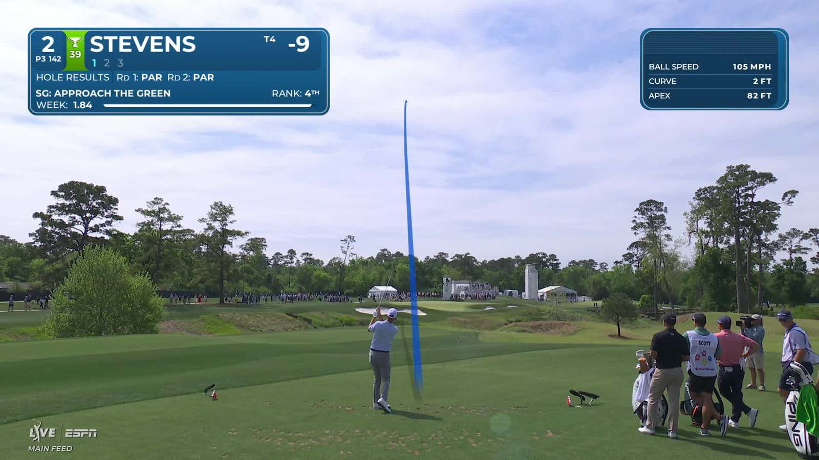 Sam Stevens | Round 3 | 2nd hole | Shot 1 | 2026 Texas Children's