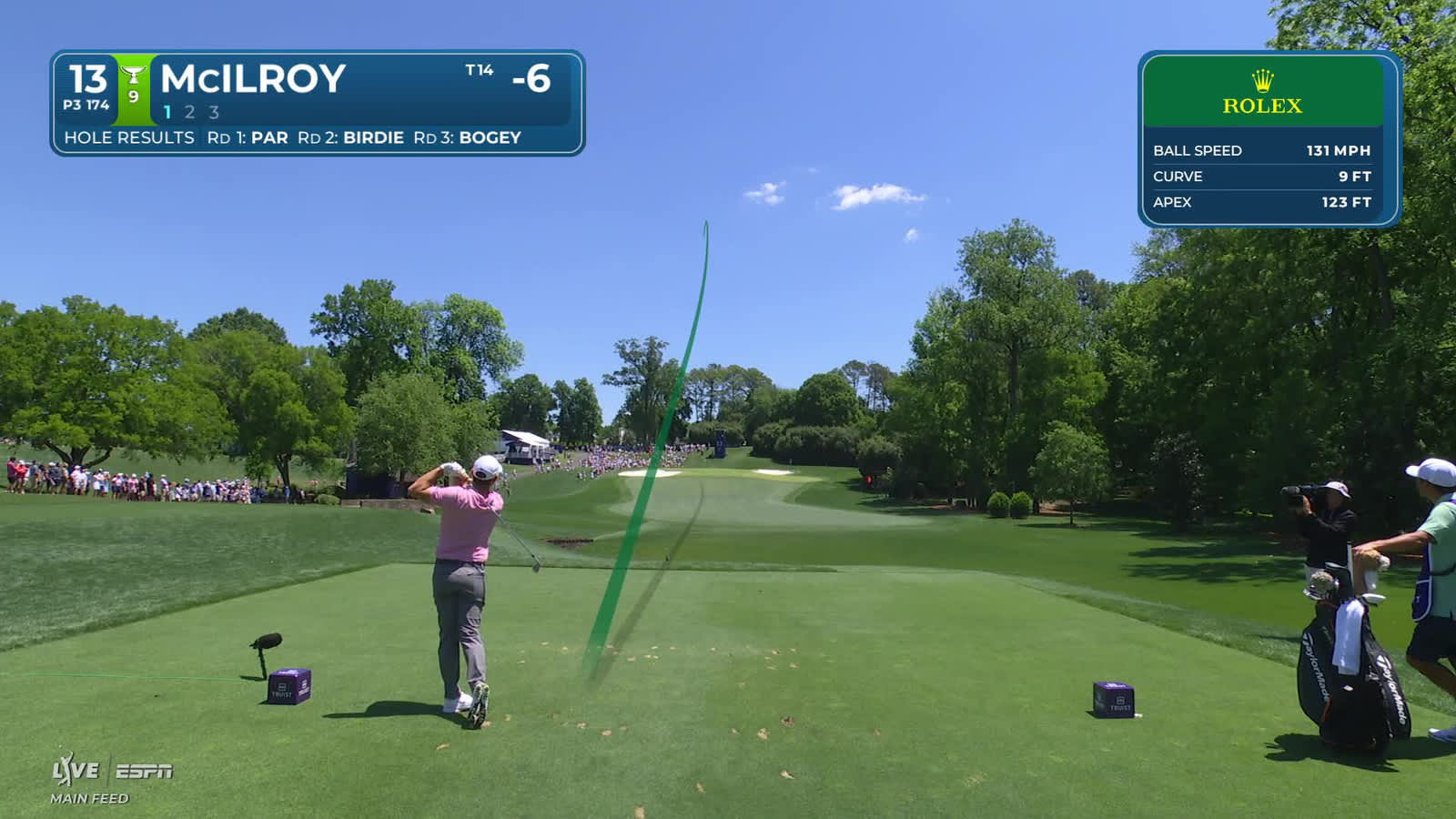 Rory McIlroy | Round 4 | 13th hole | Shot 1 | 2026 Truist Championship