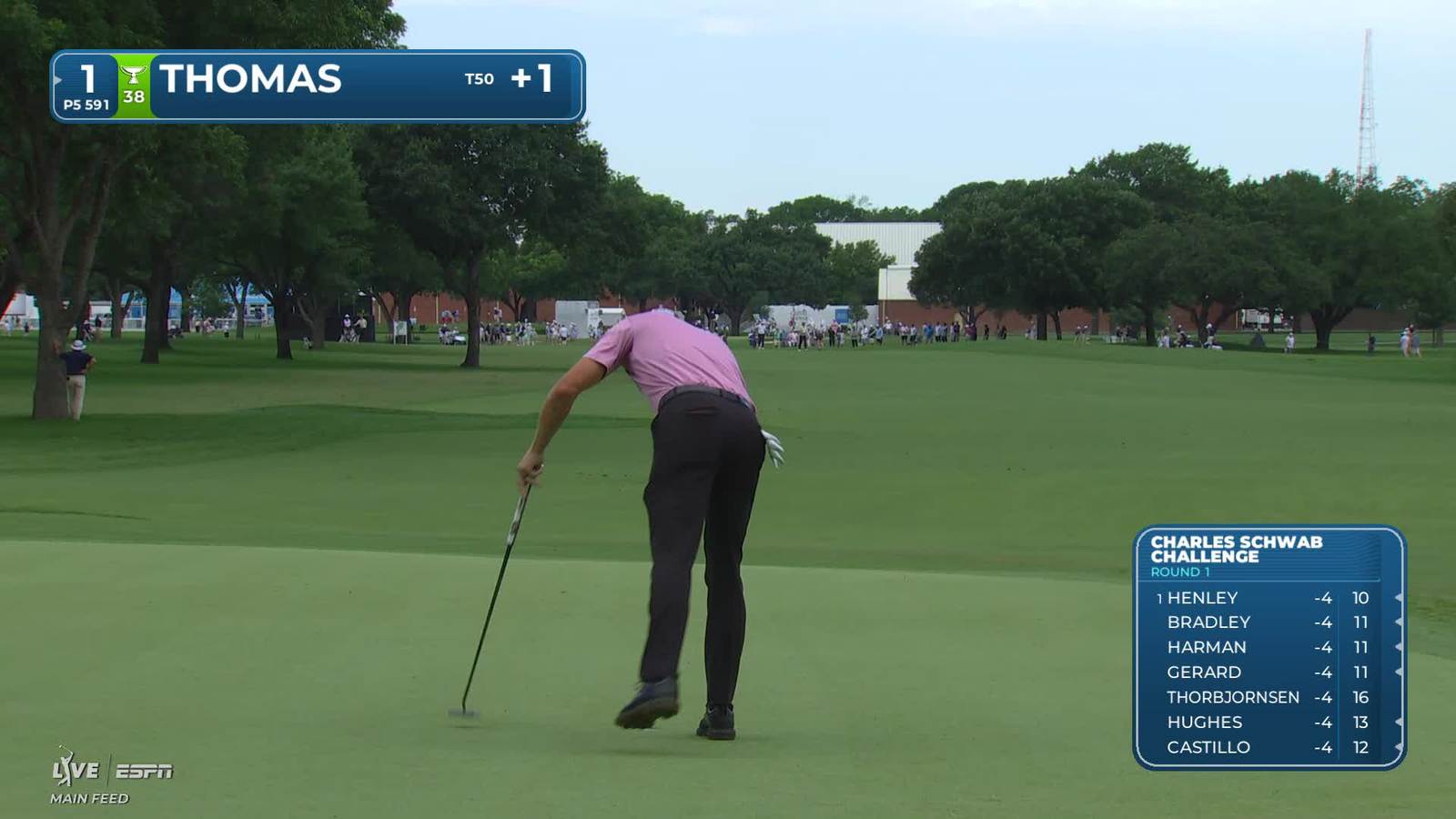Justin Thomas | Round 1 | 1st hole | Shot 5 | 2026 Charles Schwab