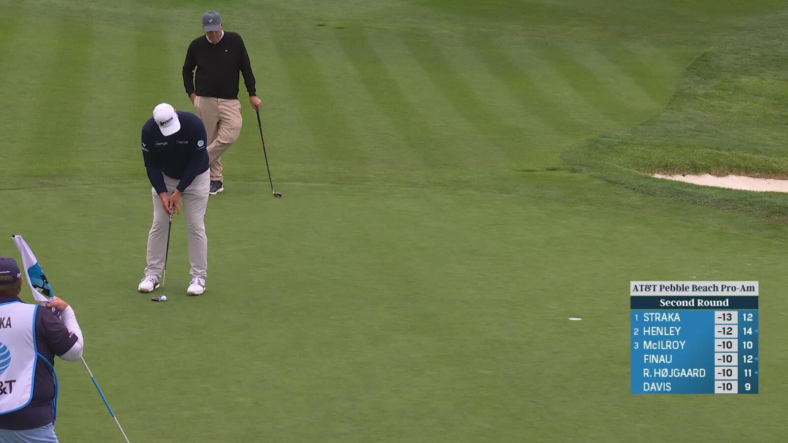 Sepp Straka | Round 2 | 13th hole | Shot 3 | 2025 AT&T Pebble Beach