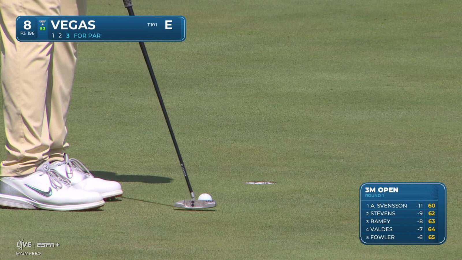 Jhonattan Vegas | Round 1 | 8th hole | Shot 3 | 2025 3M Open