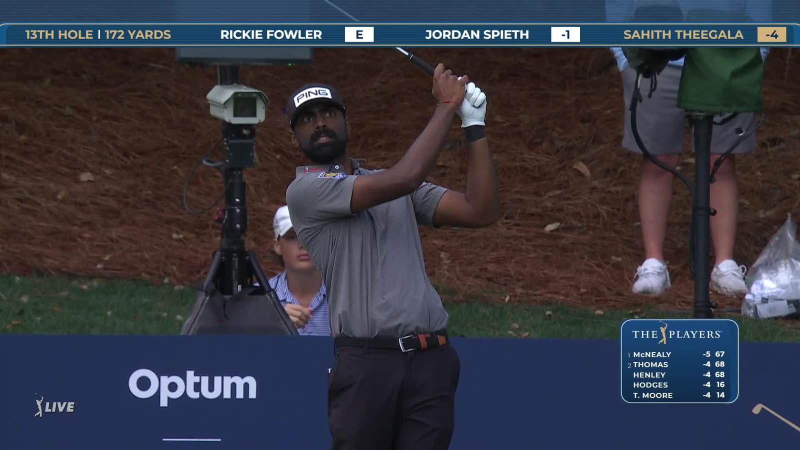 Sahith Theegala | Round 1 | 13th hole | Shot 1 | 2026 THE PLAYERS