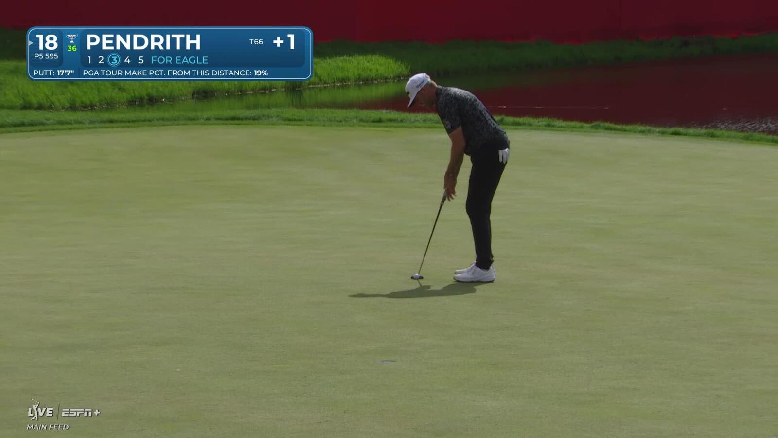 Taylor Pendrith | Round 1 | 18th hole | Shot 4 | 2025 3M Open