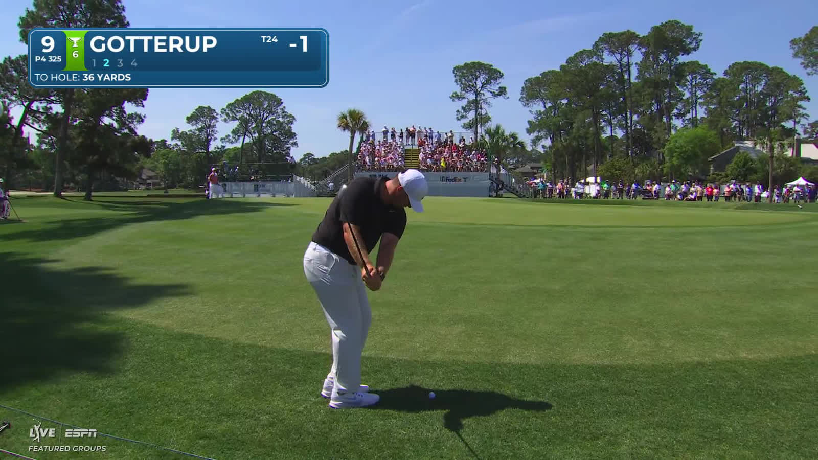 Chris Gotterup | Round 1 | 9th hole | Shot 2 | 2026 RBC Heritage