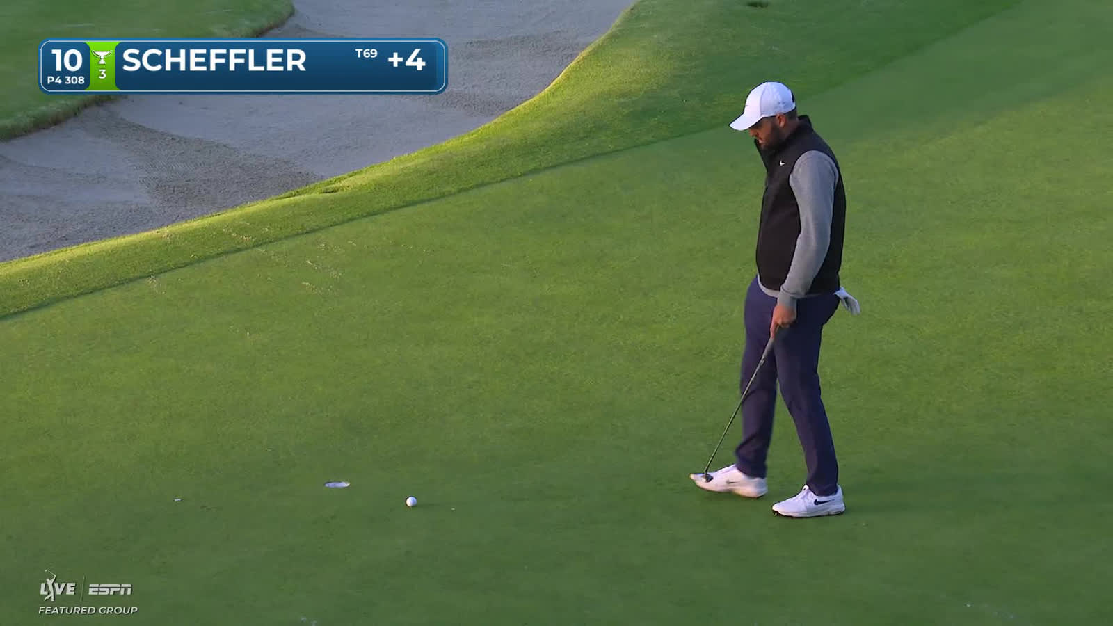 Scottie Scheffler | Round 1 | 10th hole | Shot 5 | 2026 The Genesis