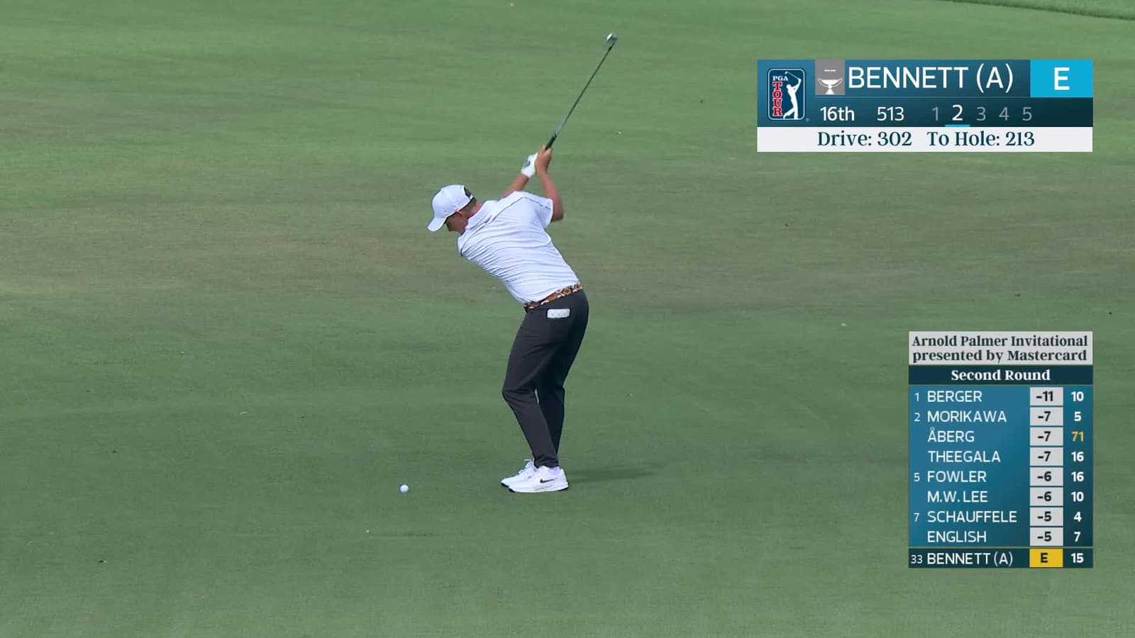 Daniel Bennett | Round 2 | 16th hole | Shot 2 | 2026 Arnold Palmer