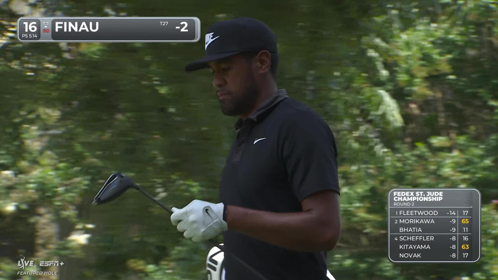 Tony Finau | Round 2 | 16th hole | Shot 1 | 2025 FedEx St. Jude
