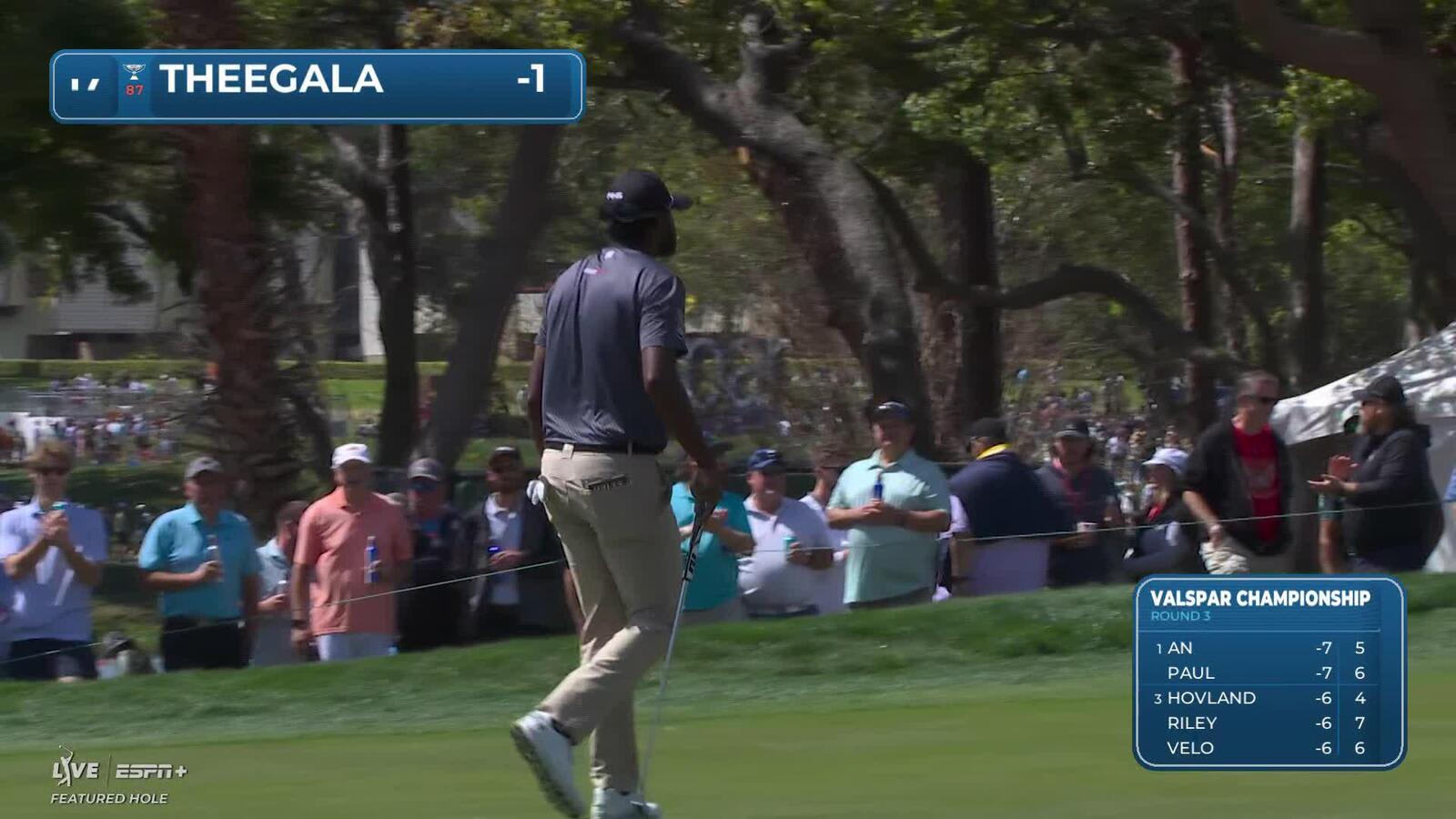 Sahith Theegala | Round 3 | 17th hole | Shot 3 | 2025 Valspar