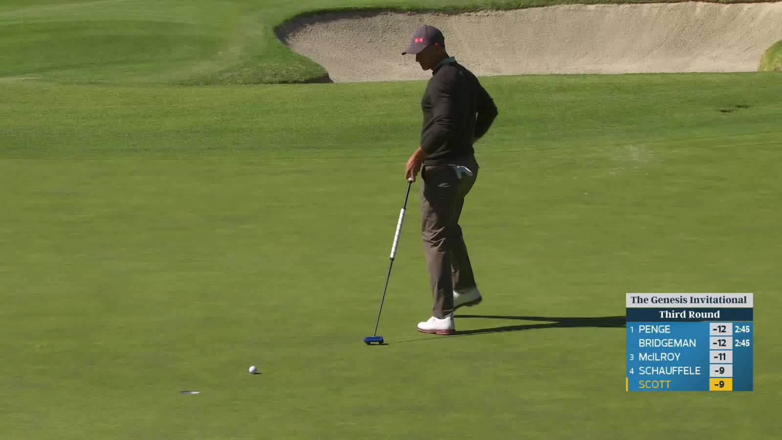 Adam Scott | Round 3 | 1st hole | Shot 4 | 2026 The Genesis