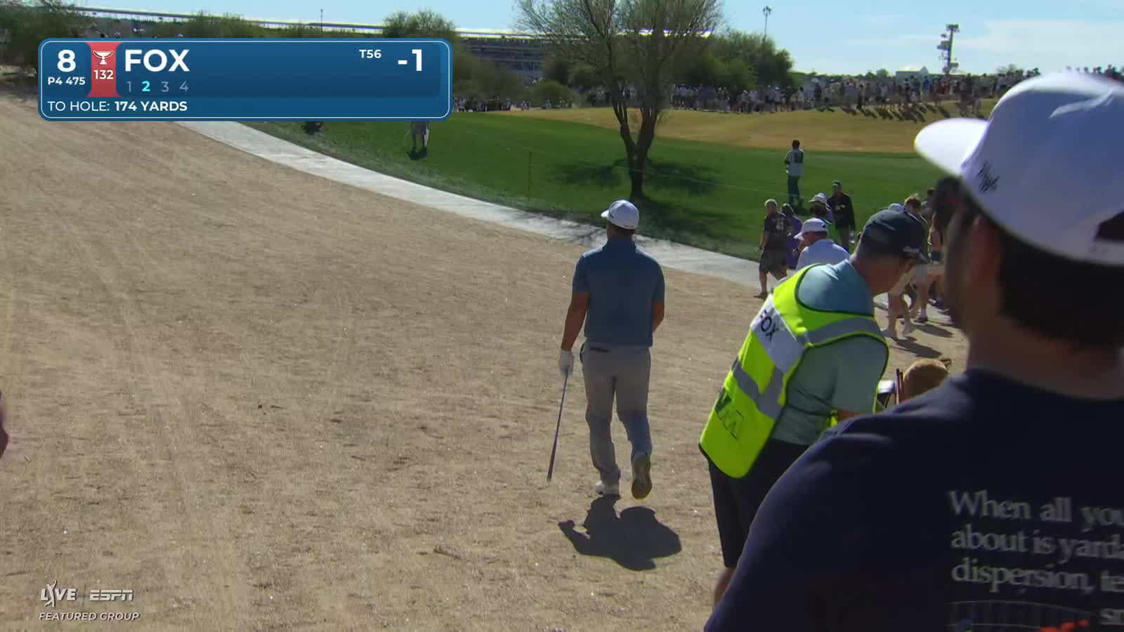 Ryan Fox | Round 3 | 8th hole | Shot 2 | 2026 WM Phoenix Open