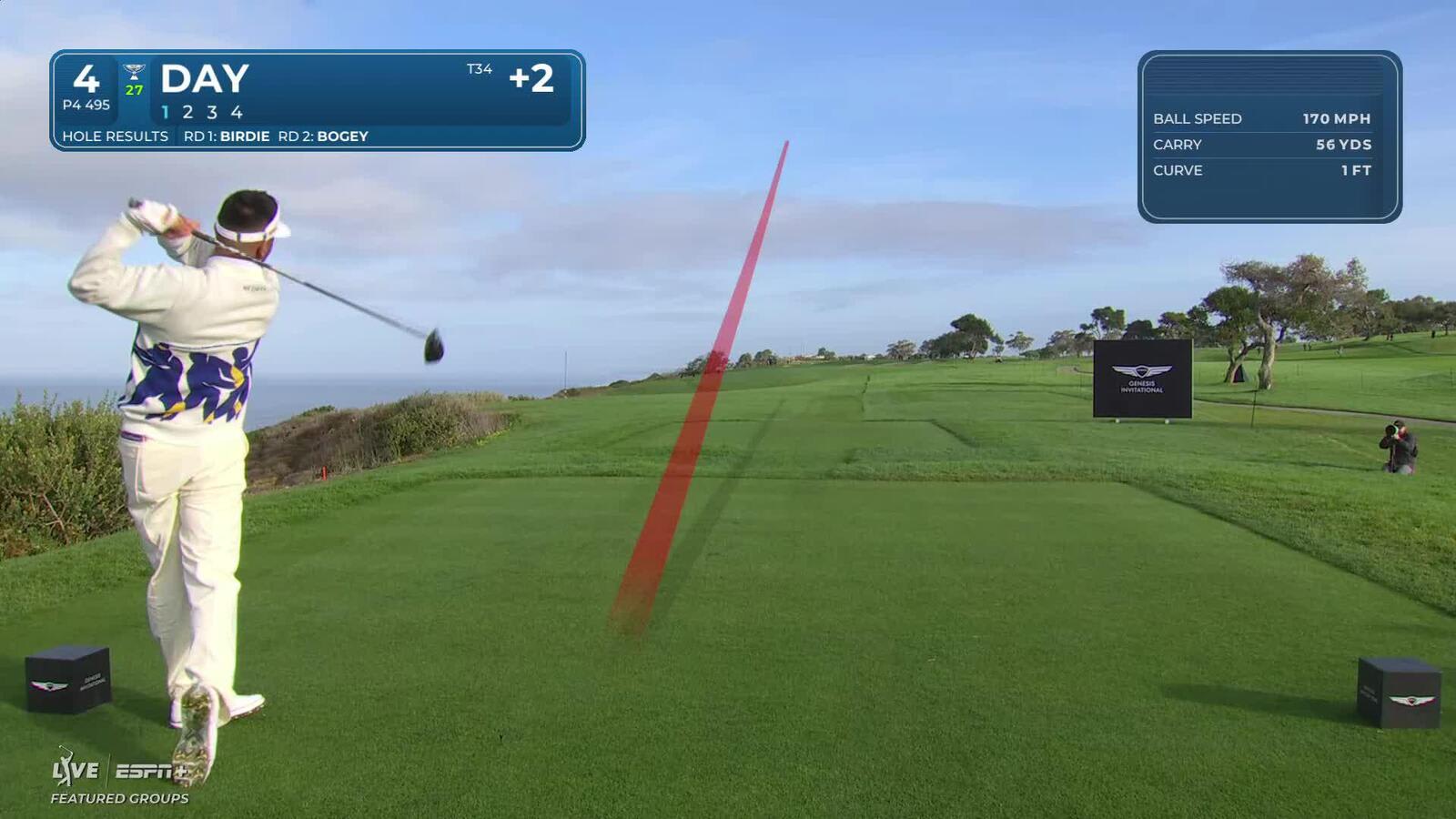 Jason Day | Round 3 | 4th hole | Shot 1 | 2025 Genesis