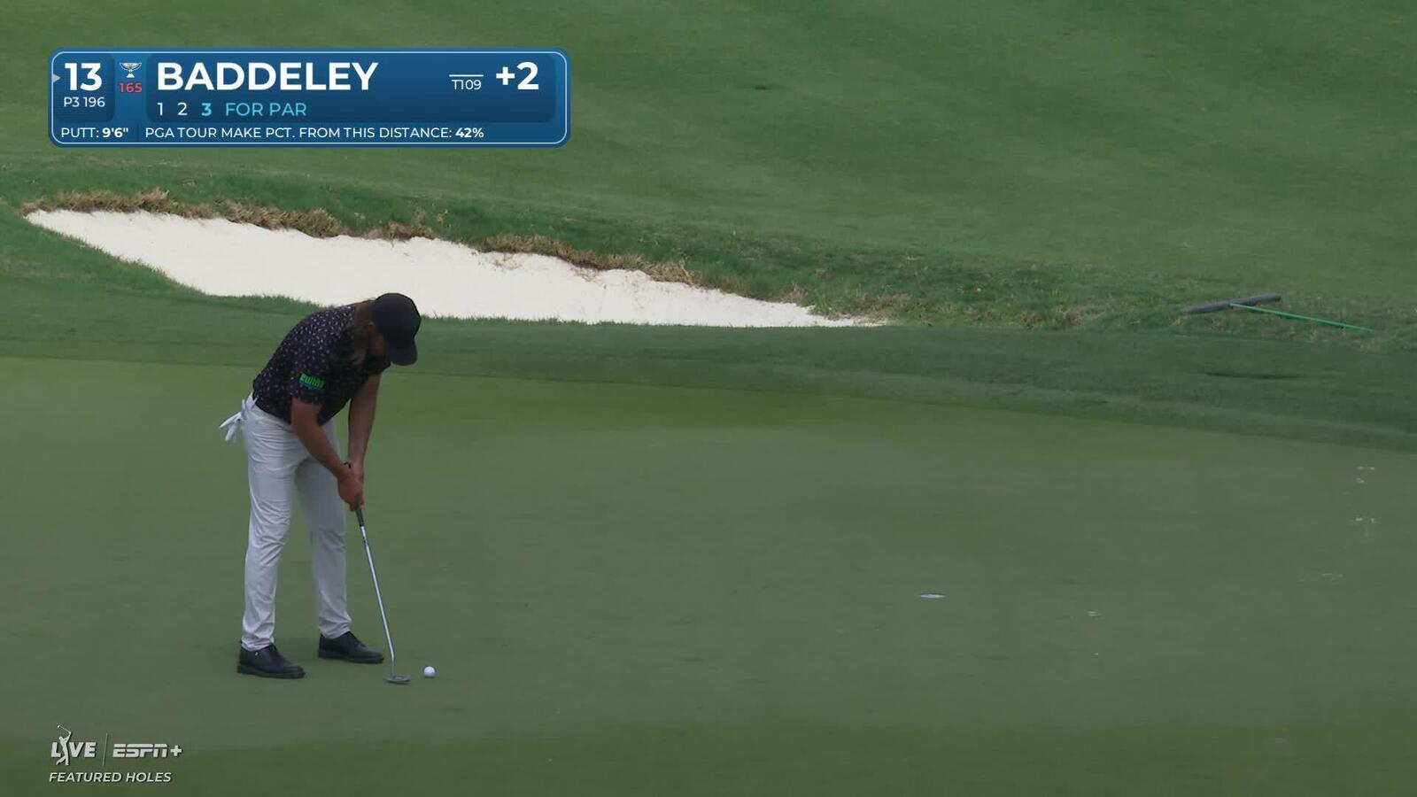 Aaron Baddeley | Round 2 | 13th hole | Shot 4 | 2025 Valero