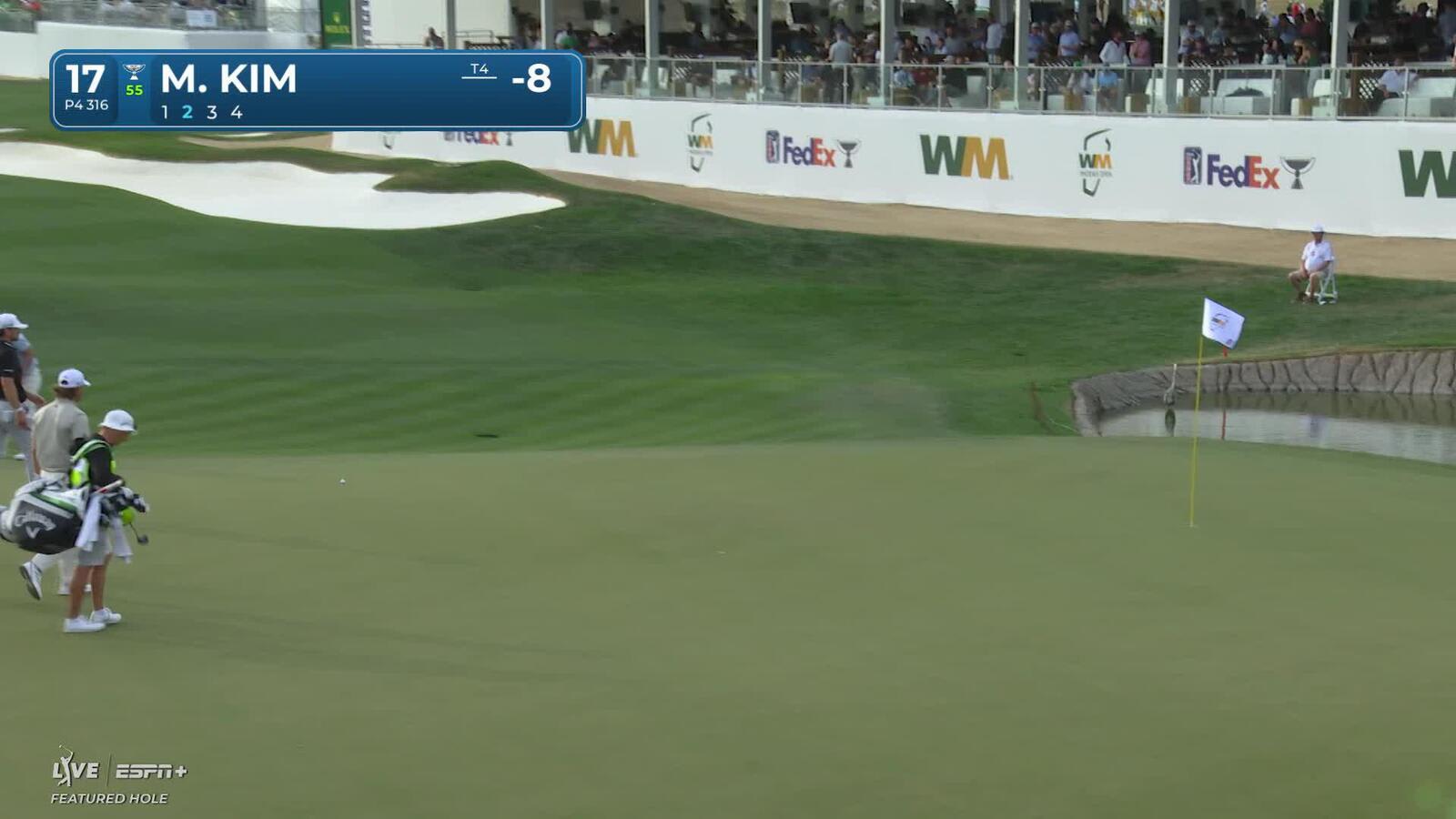 Michael Kim | Round 2 | 17th hole | Shot 2 | 2025 WM Phoenix Open