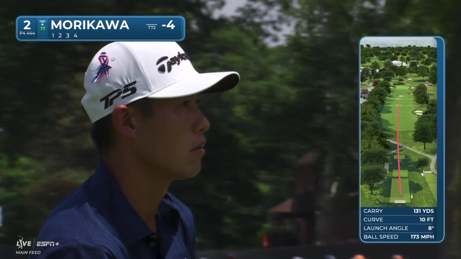 Collin Morikawa | Round 2 | 2nd hole | Shot 1 | 2025 Rocket Classic