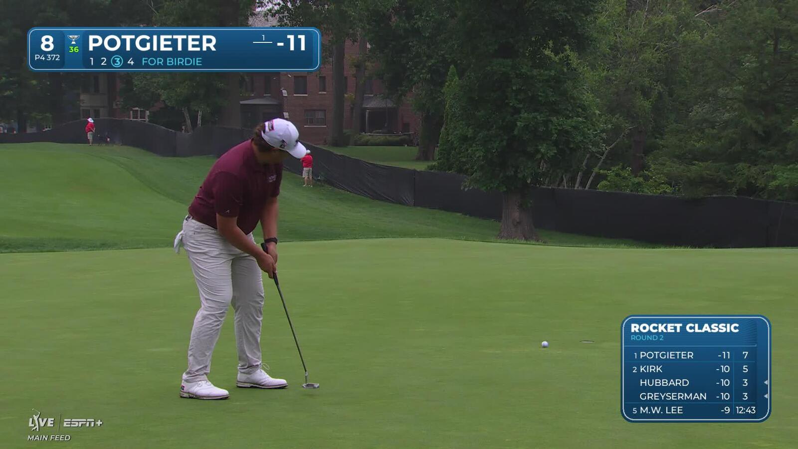 Aldrich Potgieter | Round 2 | 8th hole | Shot 3 | 2025 Rocket Classic