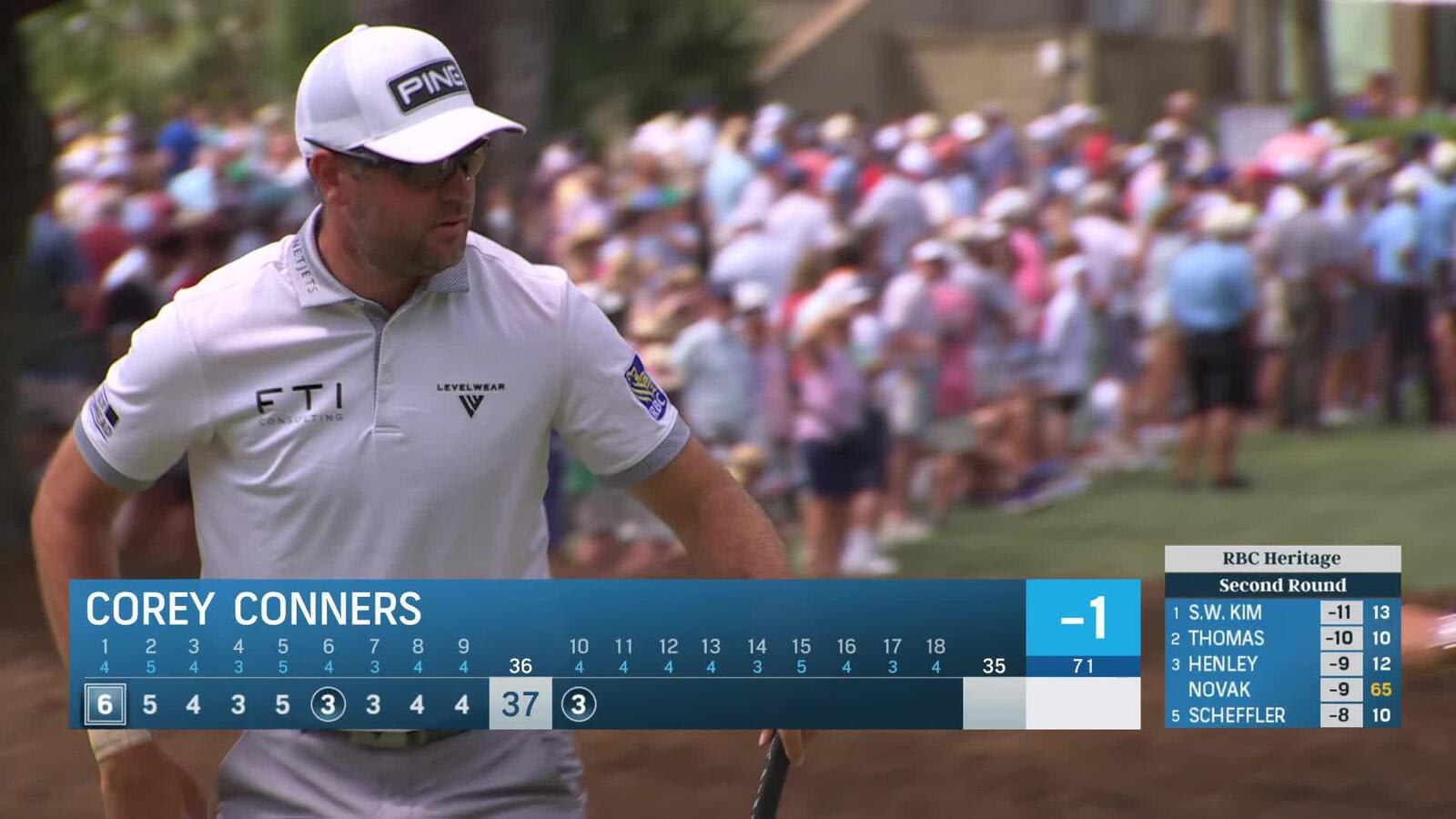 Corey Conners | Round 2 | 10th hole | Shot 3 | 2025 RBC Heritage