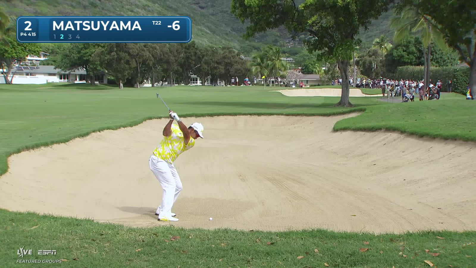 Hideki Matsuyama | Round 4 | 2nd hole | Shot 2 | 2026 Sony Open