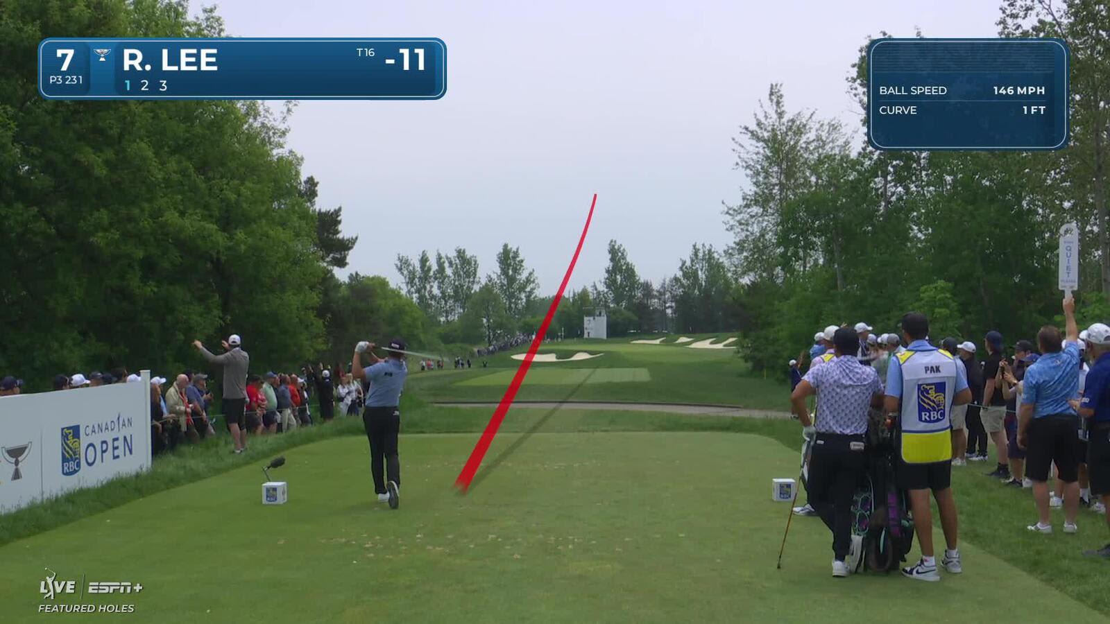 Richard T. Lee | Round 4 | 7th hole | Shot 1 | 2025 RBC Canadian