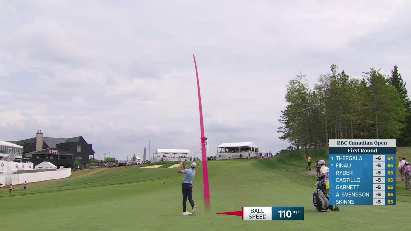 Sam Burns | Round 1 | 9th hole | Shot 2 | 2026 RBC Canadian