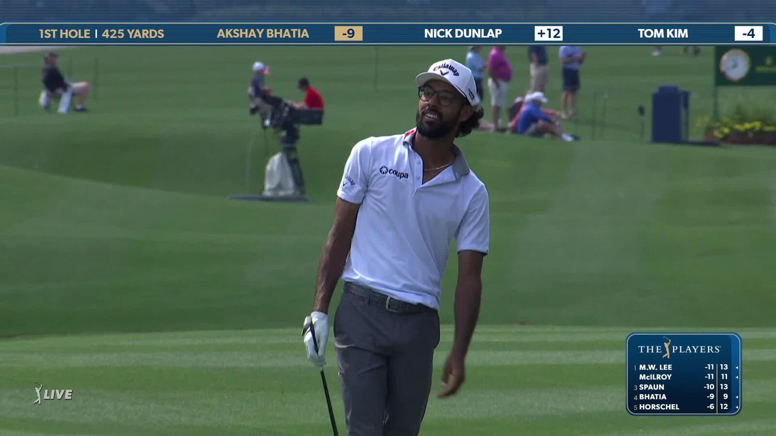 Akshay Bhatia | Round 2 | 1st hole | Shot 2 | 2025 THE PLAYERS