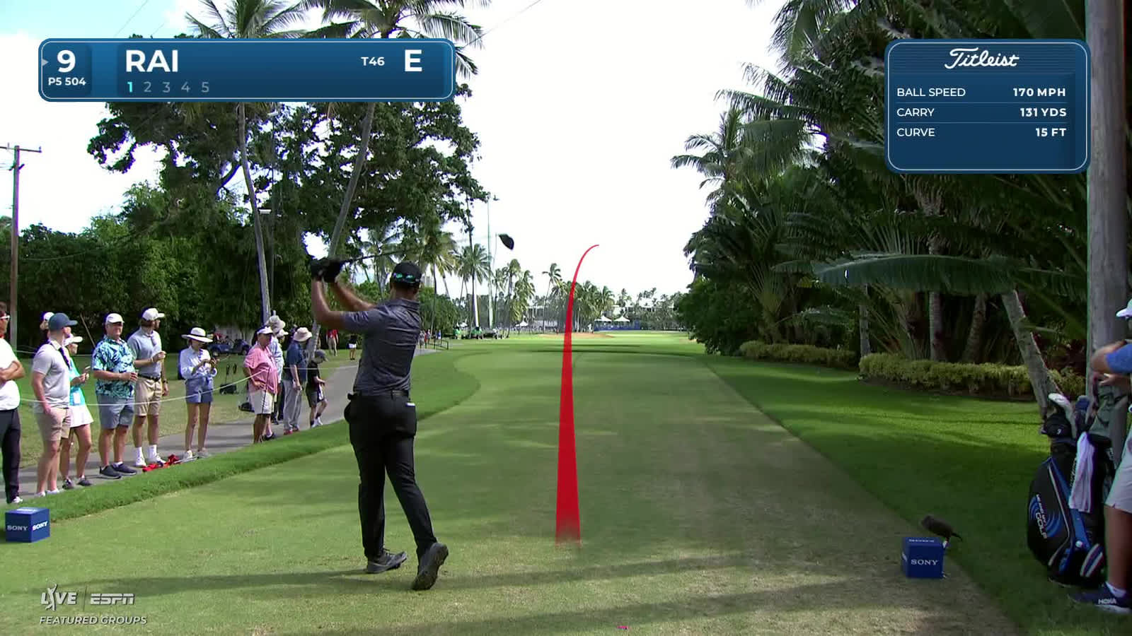 Aaron Rai | Round 1 | 9th hole | Shot 1 | 2026 Sony Open