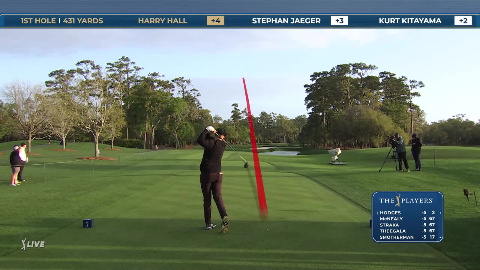 Harry Hall | Round 2 | 1st hole | Shot 1 | 2026 THE PLAYERS