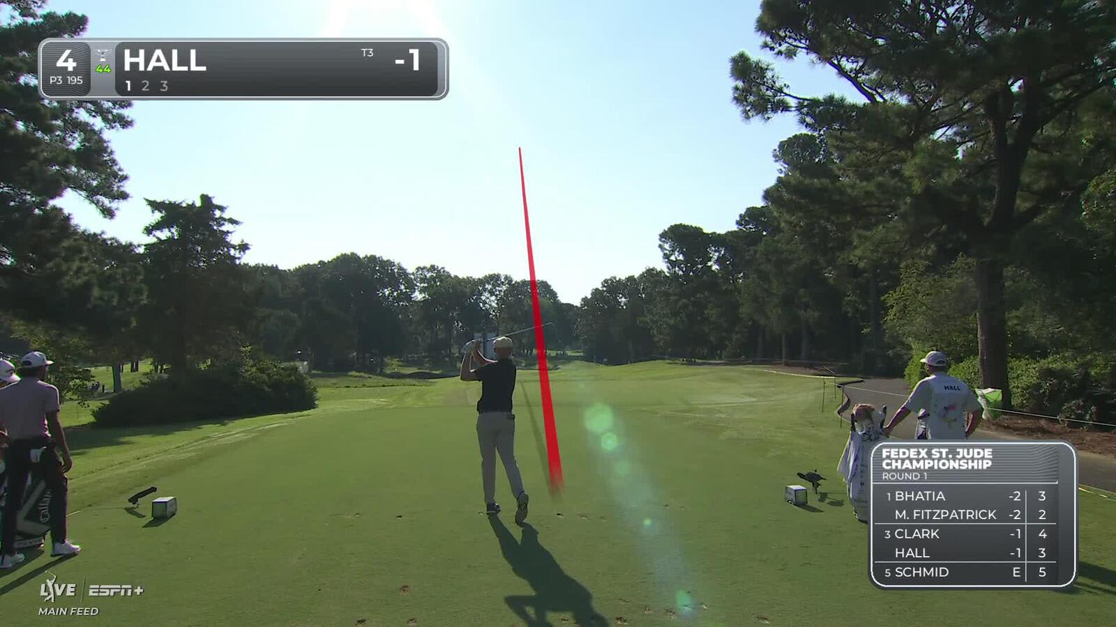 Harry Hall | Round 1 | 4th hole | Shot 1 | 2025 FedEx St. Jude