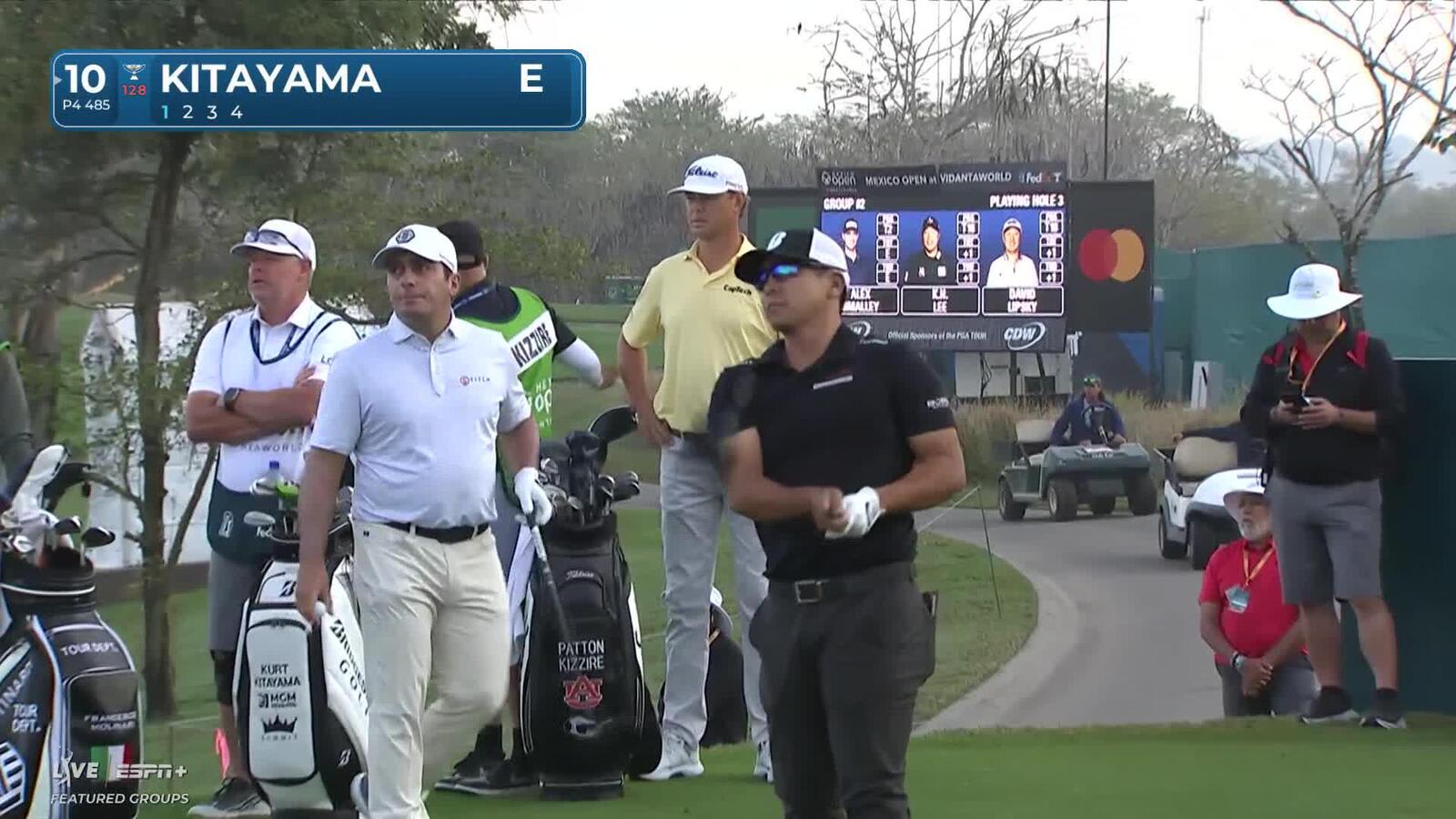 Kurt Kitayama | Round 1 | 10th hole | Shot 1 | 2025 Mexico Open