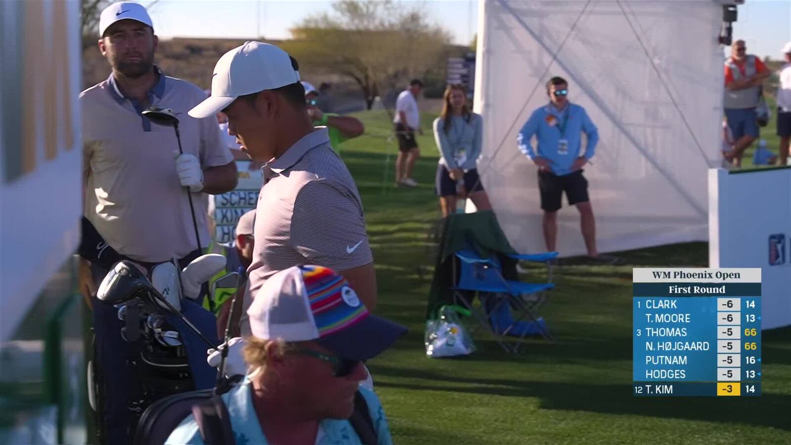 Tom Kim | Round 1 | 15th hole | Shot 1 | 2025 WM Phoenix Open
