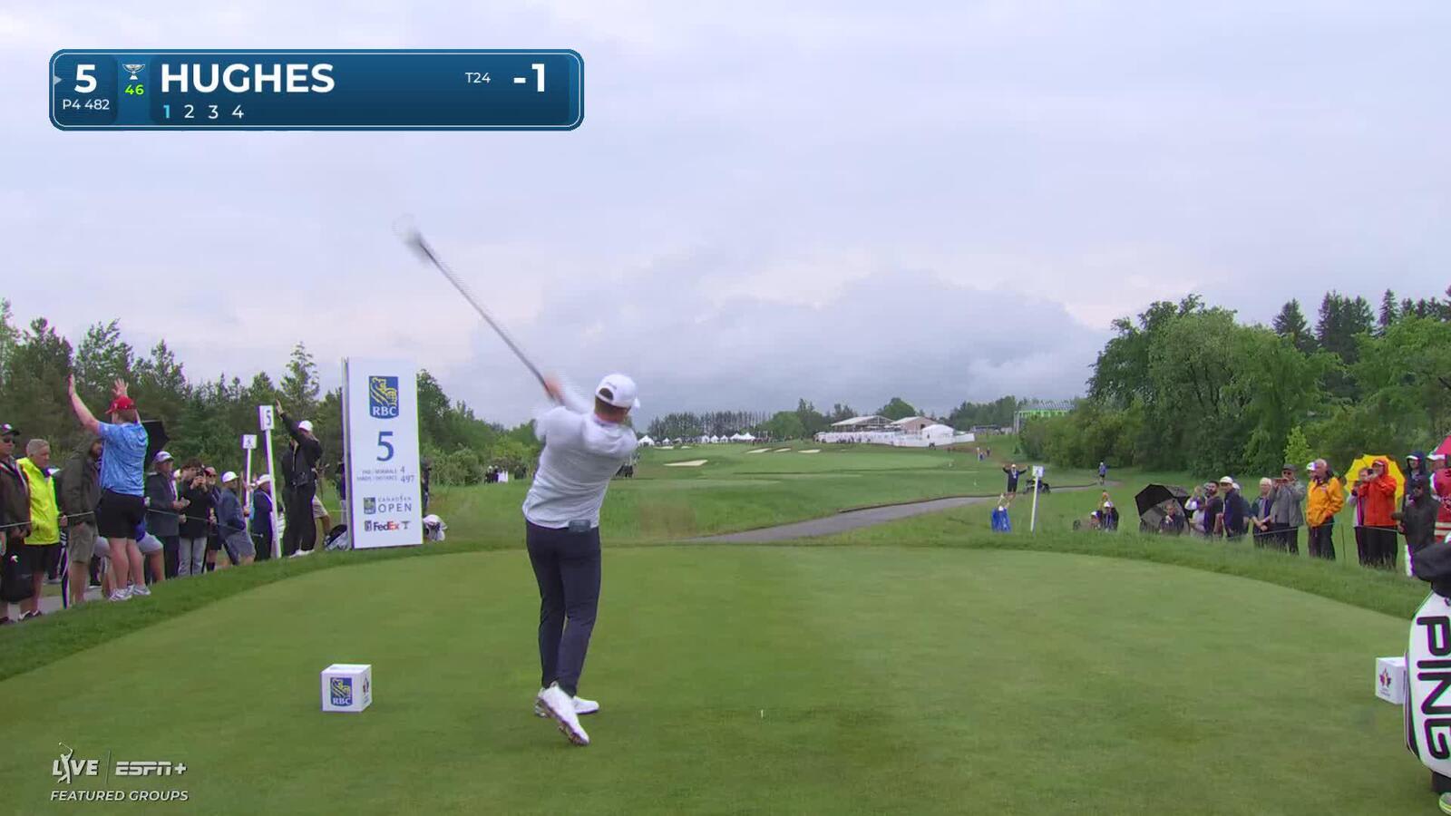 Mackenzie Hughes | Round 1 | 5th hole | Shot 1 | 2025 RBC Canadian