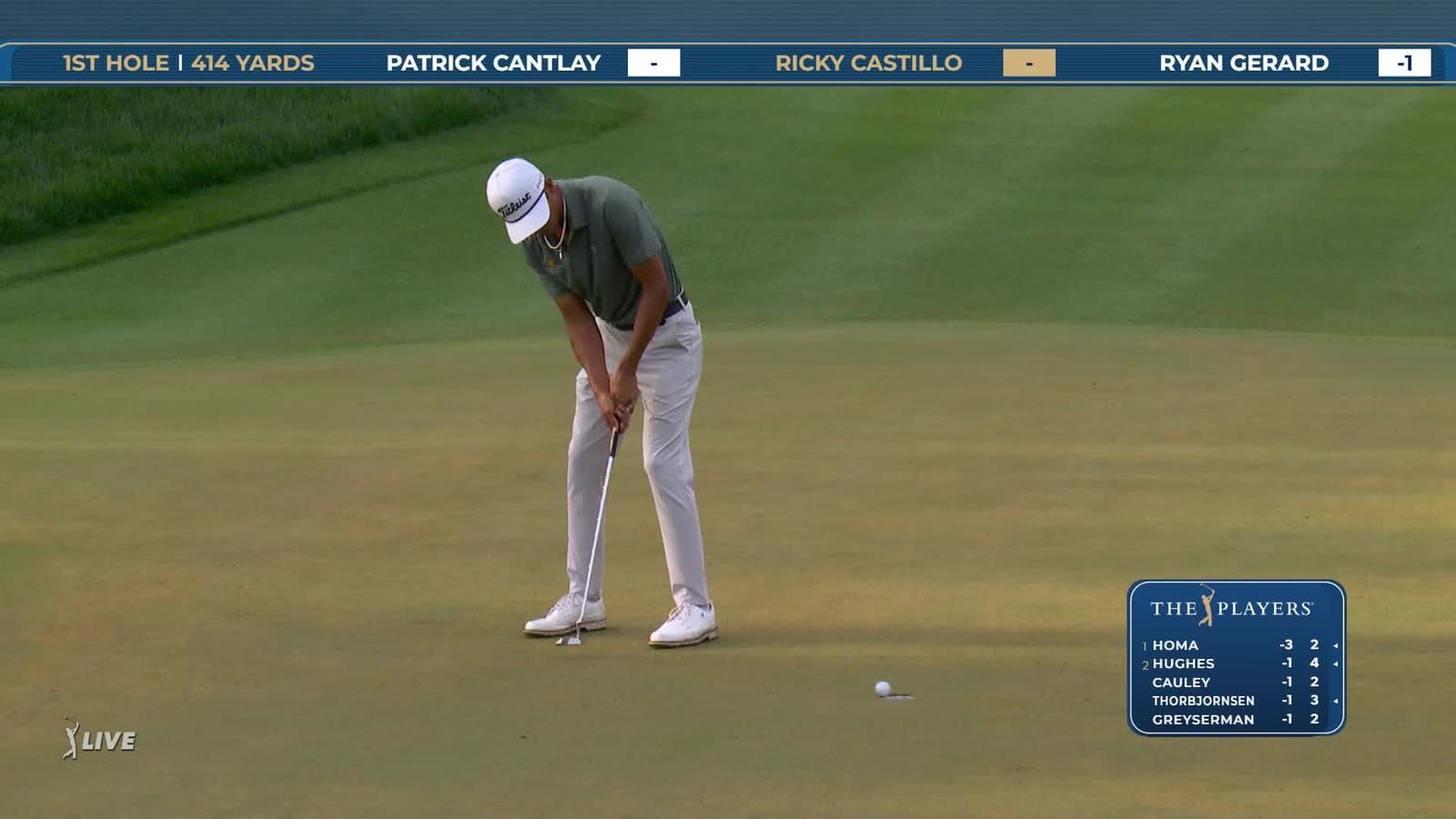Ricky Castillo | Round 1 | 1st hole | Shot 3 | 2026 THE PLAYERS