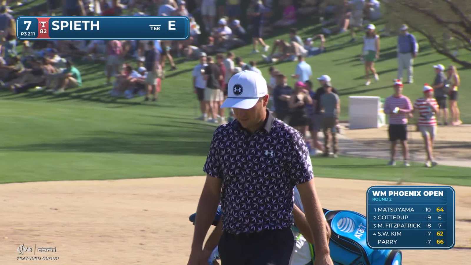 Jordan Spieth | Round 2 | 7th hole | Shot 2 | 2026 WM Phoenix Open