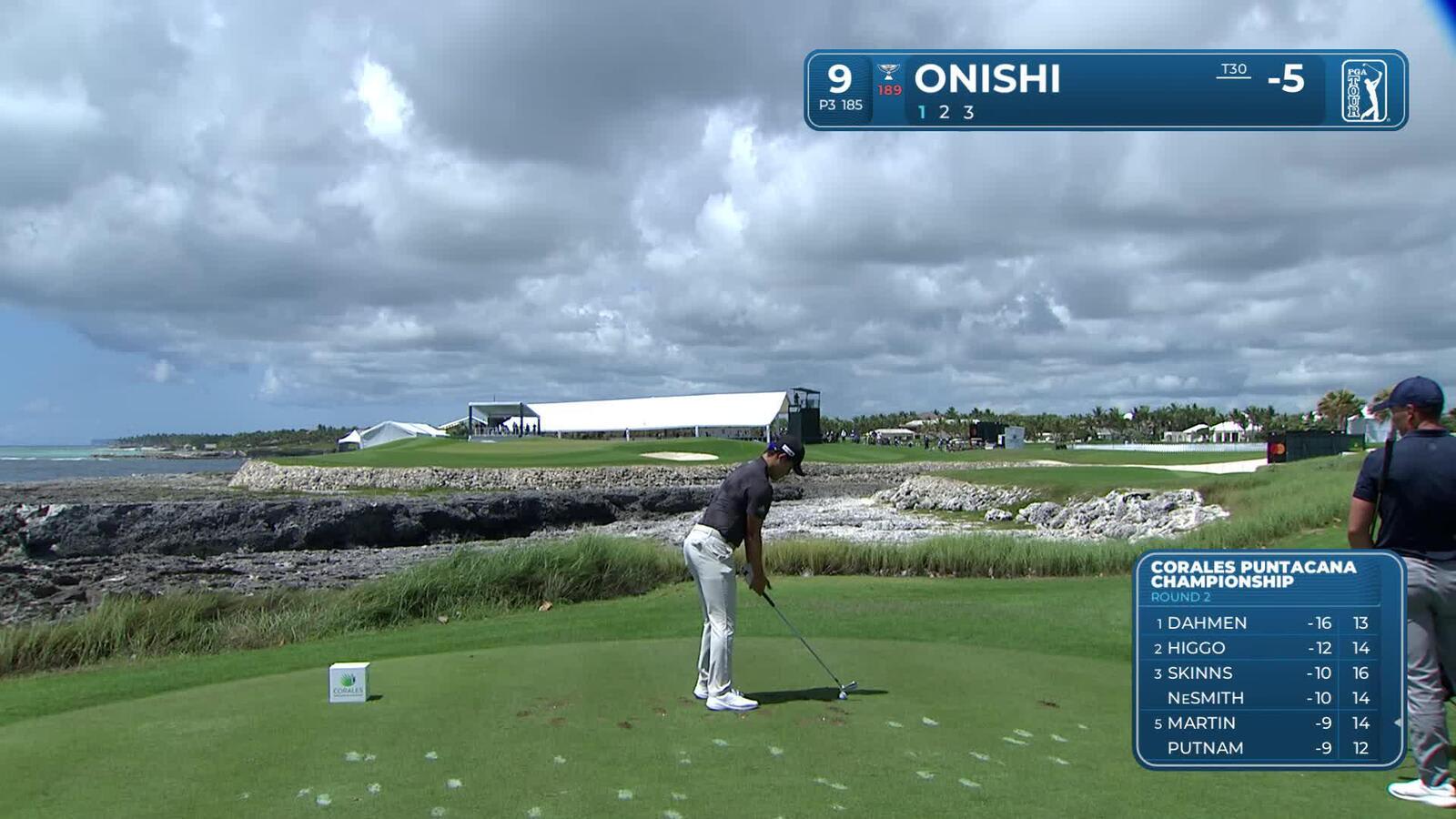 Kaito Onishi | Round 2 | 9th hole | Shot 1 | 2025 Corales Puntacana